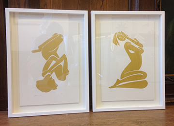 Floated Images in Box Frame – Surrey Picture Framers